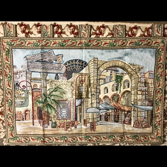 Antique | Wall Decor | Handmade Beaded Syrian Tapestry | Poshmark